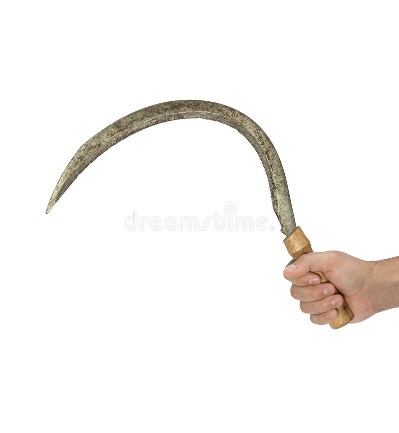 Hand holding a sickle stock photo. Image of blade, revolution - 24107070