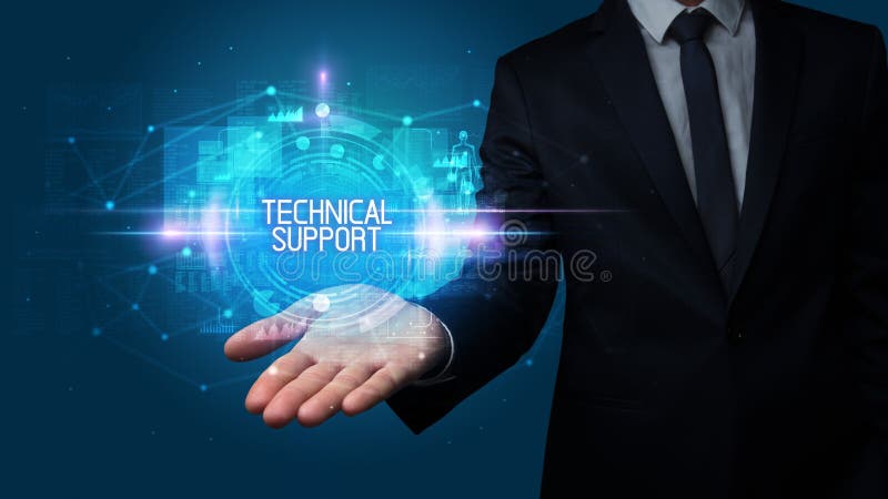Man Hand Holding Digital Technology Concept Stock Image - Image of ...