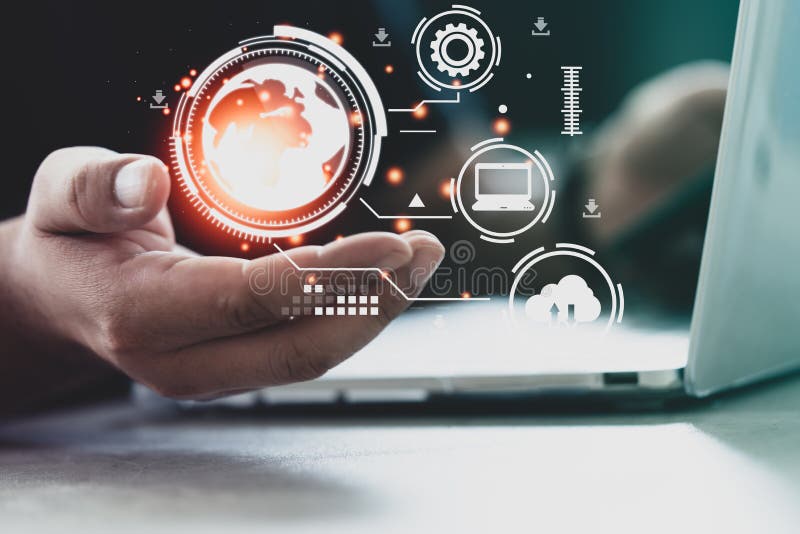 Man Hand Holding the Virtual Global World Internet Connection Stock ... Man Hand Holding the Virtual Global World Internet Connection Stock ...