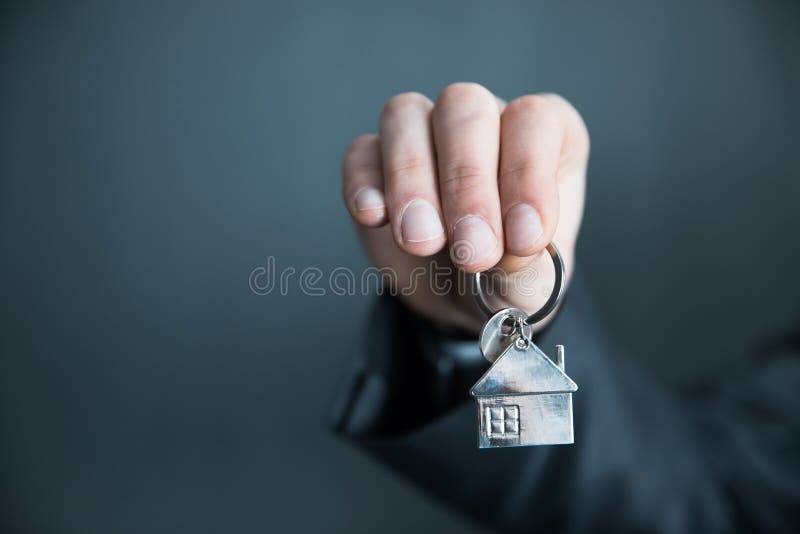 Man hand house key stock photo. Image of people, male - 195255074