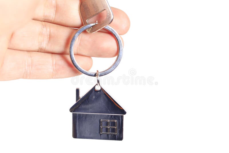 Man Hand House Model and the Key Stock Photo - Image of house, sale ...