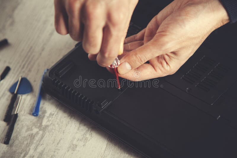 Man Hand Laptop Disassembling Stock Photo - Image of dust, engineer ... Man Hand Laptop Disassembling Stock Photo - Image of dust, engineer ...