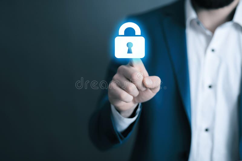 Man hand lock stock photo. Image of network, hand, digital - 193989134