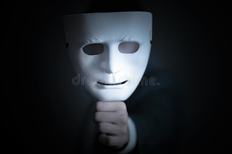 Man hand mask stock photo. Image of social, actor, person - 193238396