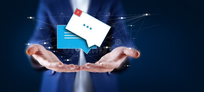 Qr hand message stock photo. Image of isolated, global - 19490332