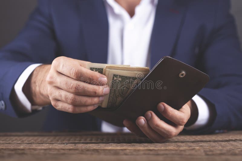 Man hand money and wallet stock image. Image of white - 132168013