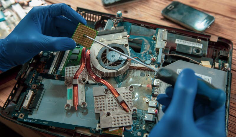 Man hand motherboard stock photo. Image of engineer - 244471794