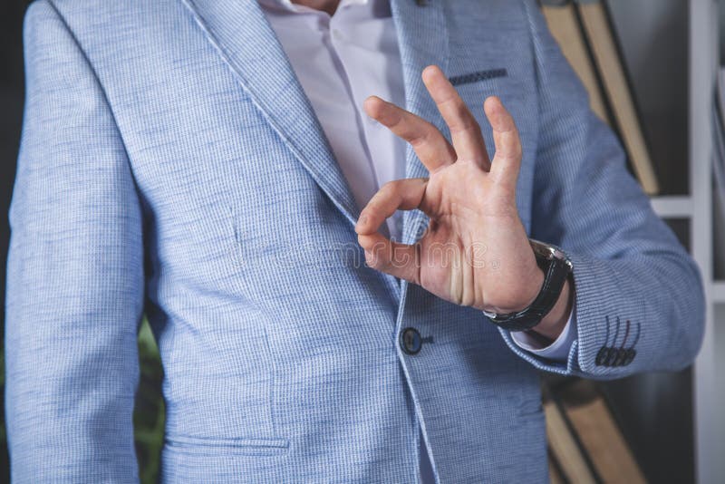 Man hand okay sign stock image. Image of caucasian, hand - 175919177