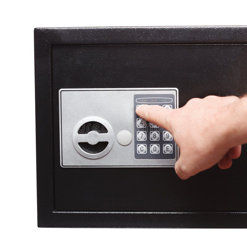Man Hand Opened a Safe, Close Up Stock Photo - Image of protect, door ...