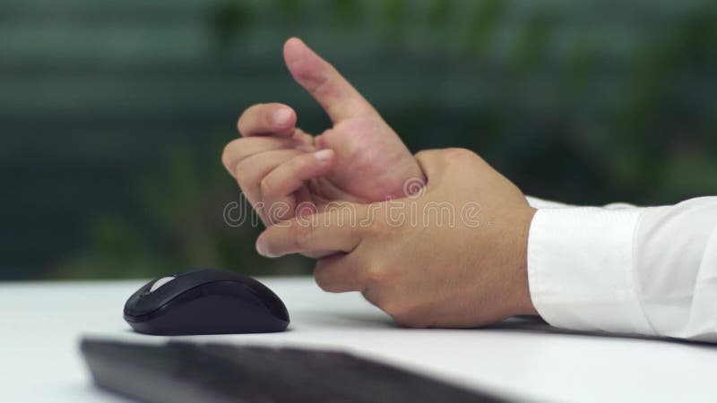 Hand Pain Syndrome from Occupational Disease Woman with Wrist Pain ...