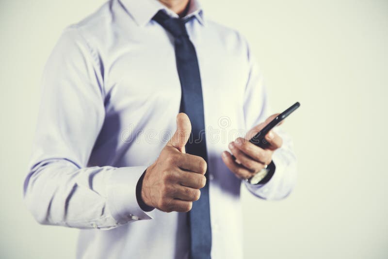 Man Hand Phone with Okay Sign Stock Photo - Image of cheerful, talking ...