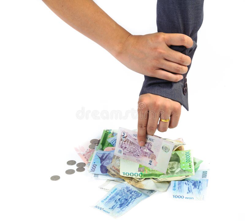 Man Hand Picking Bank Note Stop Another Hand Stock Photos - Free ...