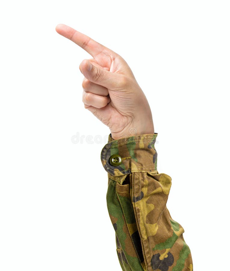 Hand showing forefinger up stock photo. Image of male - 215378452