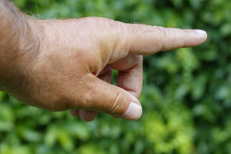 Man Hand Pointing To the Right Stock Photo - Image of direction, open ...