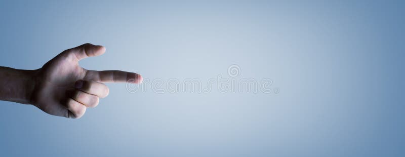 Man Hand Pointing and Touching on a Empty Touch Screen Stock Photo ...