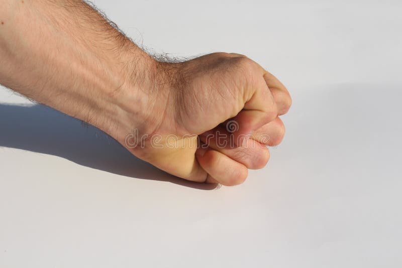 Man Hand Punch Finger Concept Stock Photo - Image of background, punch ...
