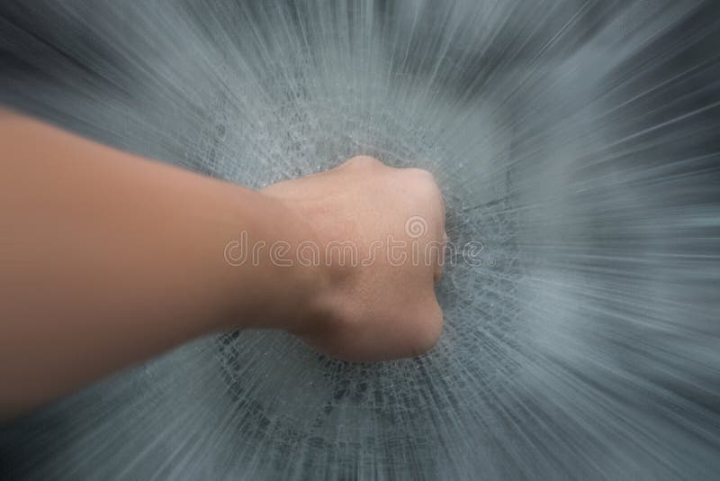 Man punching stock image. Image of stress, hand, broken - 191207877
