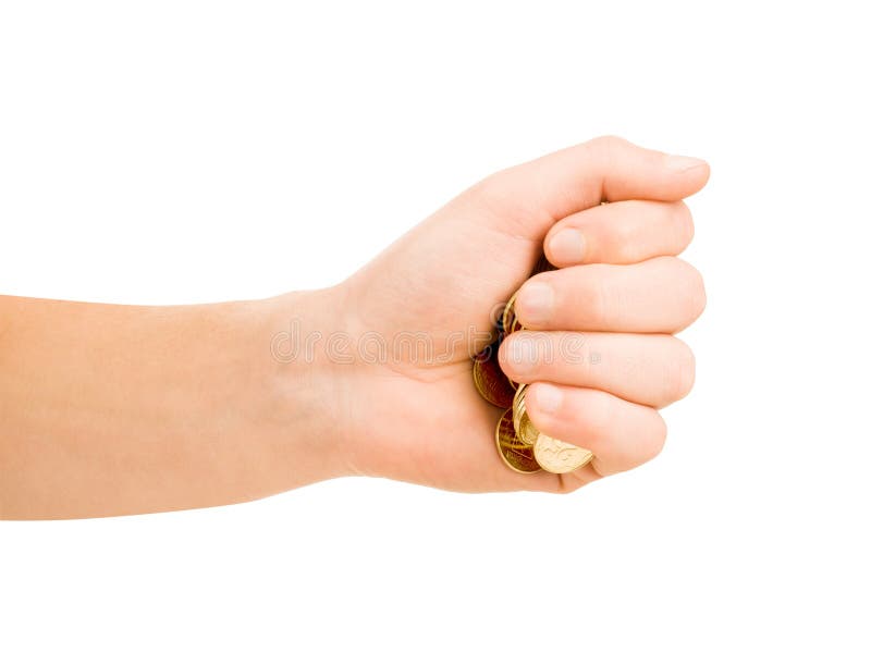 Coin Diagram with Reflection Stock Image - Image of hand, moving: 20522997