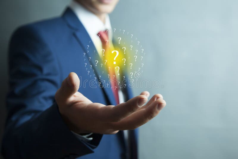 Man hand question mark stock image. Image of question - 184461929