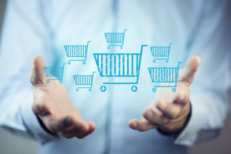 Man hand shopping basket stock image. Image of display - 171998223