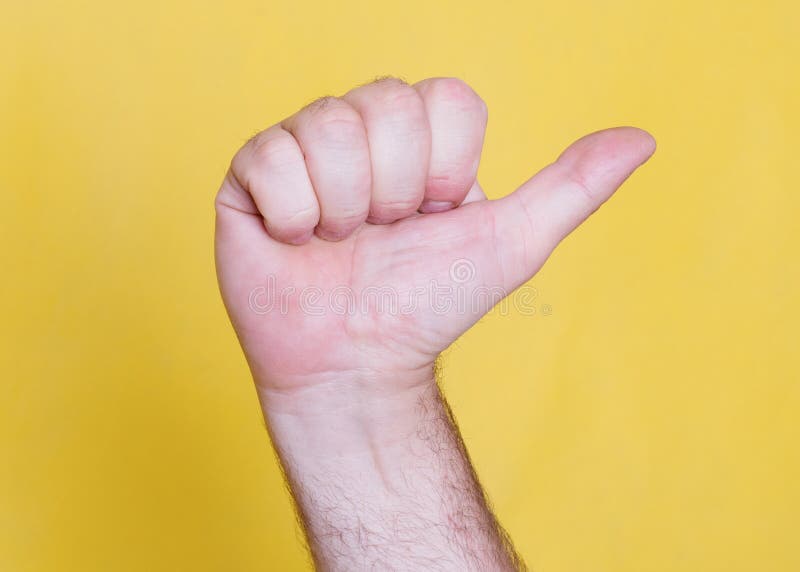 Man Hand Showing the Direction Stock Image - Image of skin, side: 193532821
