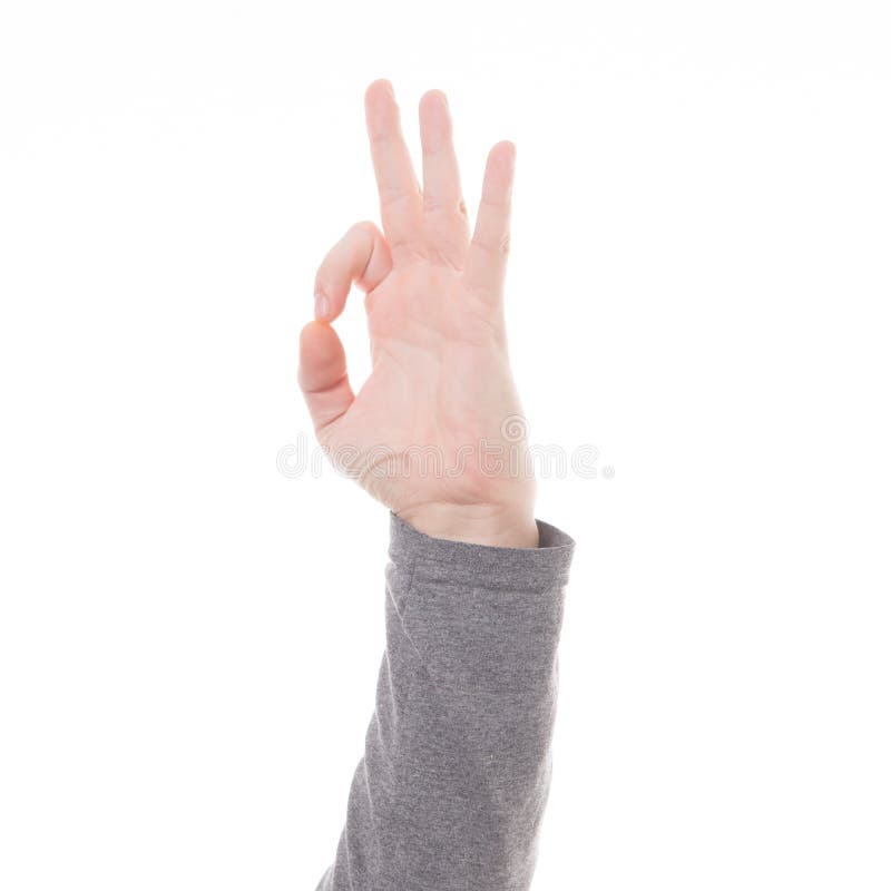 Man hand sign isolated stock image. Image of healthy - 82160783