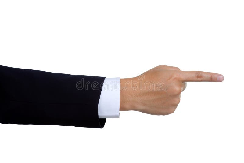 Man Hand Sign in Suit Isolated Stock Image - Image of caucasian, item ...