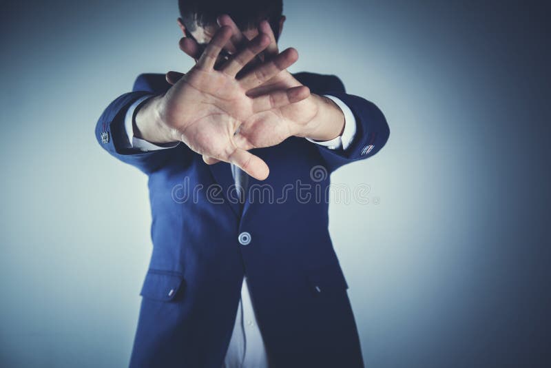 Man hand stop sign stock photo. Image of human, stop - 164248392