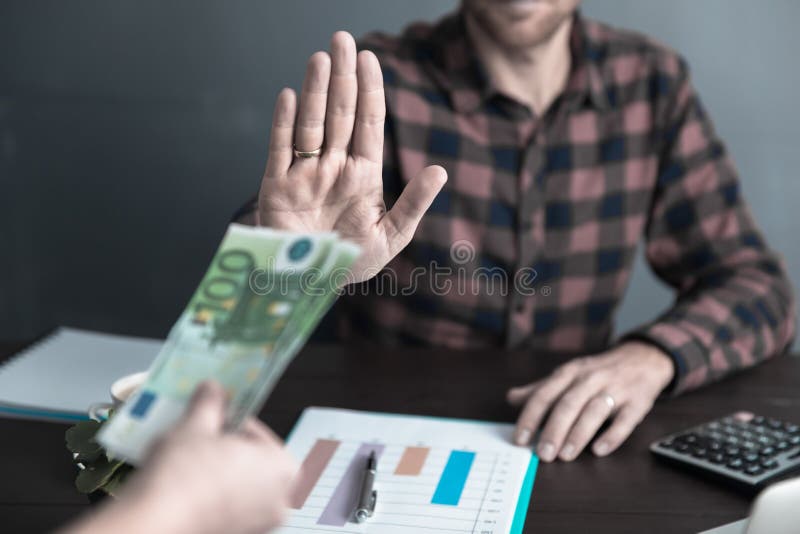 Man Hand Stop Sign in Money Stock Photo - Image of stop, currency ...