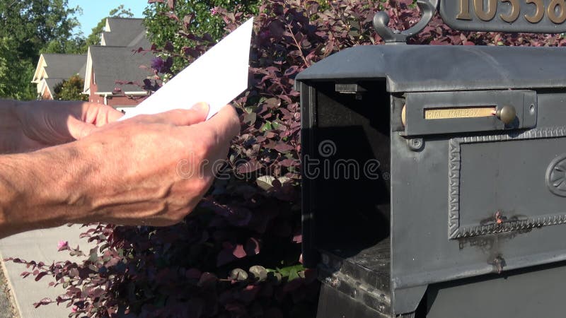 Letter in a home mailbox stock photo. Image of detail - 20990892