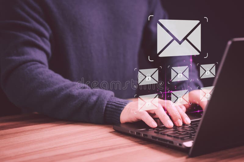 Man Hand Using Computer Laptop Typing on Keyboard and Surfing the ...