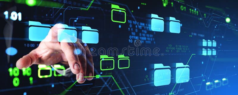 Man Hand Using DMS Interface Stock Photo - Image of documentation ...