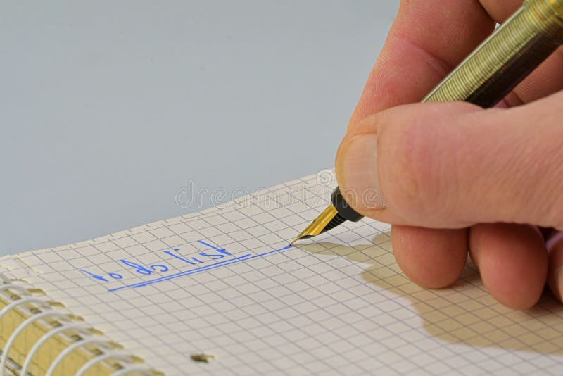 Man Hand Writing Text - To Do List - in Notebook. Copy Space Stock ...