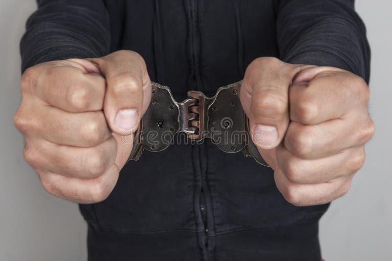 Man with handcuffs stock photo. Image of arrest, suspect - 31429120