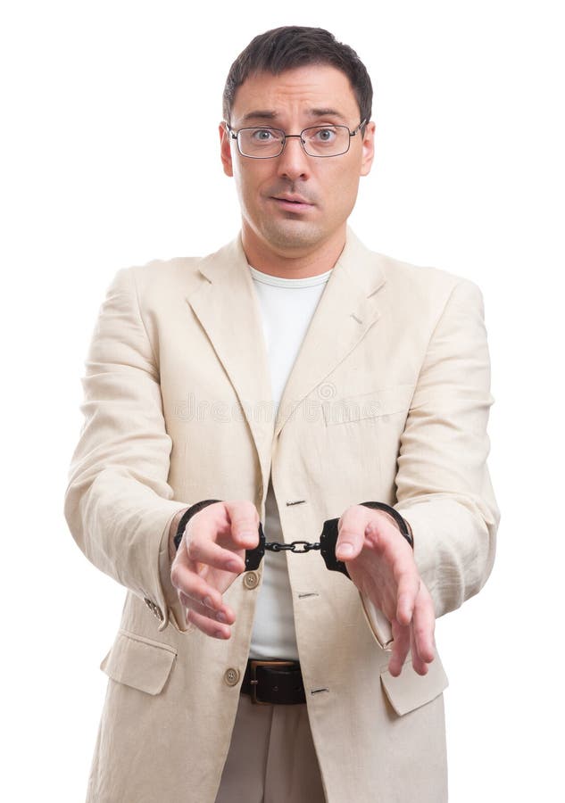 Worried Man Handcuffs Stock Photos - Free & Royalty-Free Stock Photos ...