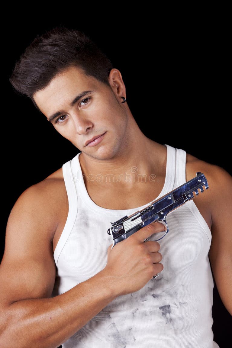 297 Man Muscles Gun Stock Photos - Free & Royalty-Free Stock Photos ...