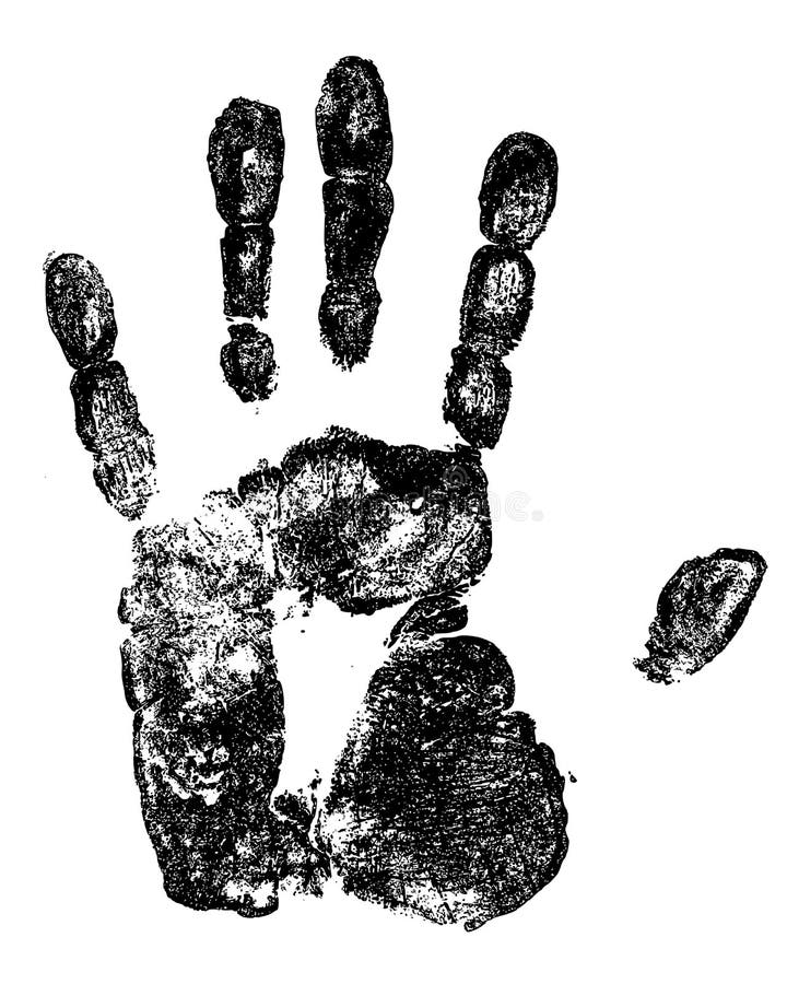 Vector hand print stock vector. Illustration of paints - 7789470