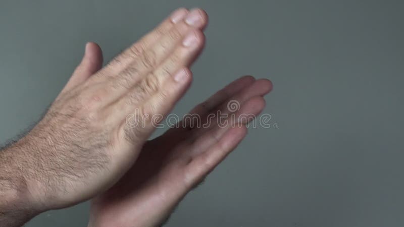 Hands Clapping Isolated Green Screen Stock Footage - Video of ...