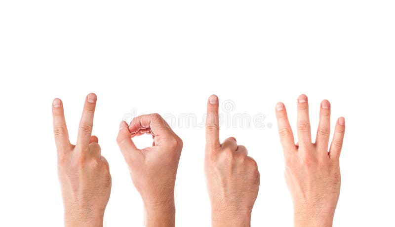 Man Hands Forming Number 2014 Stock Photo - Image of merry, january ...