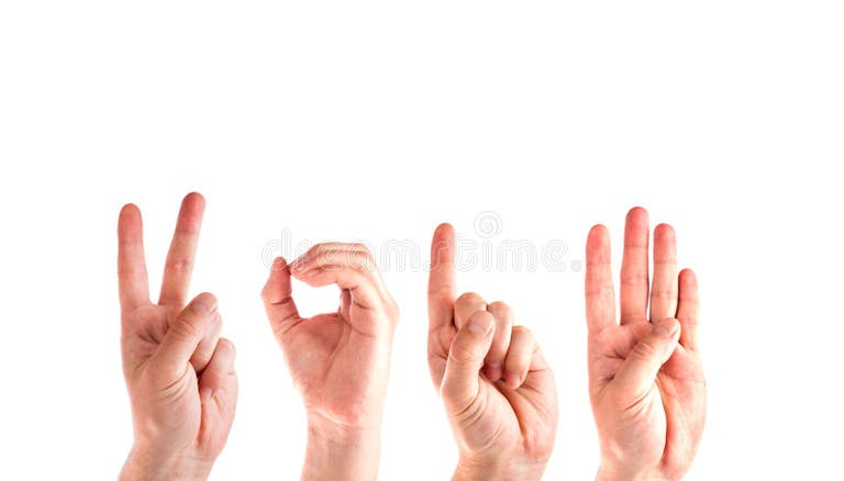 Man Hands Forming Number 2014 Stock Photo - Image of creative, postcard ...