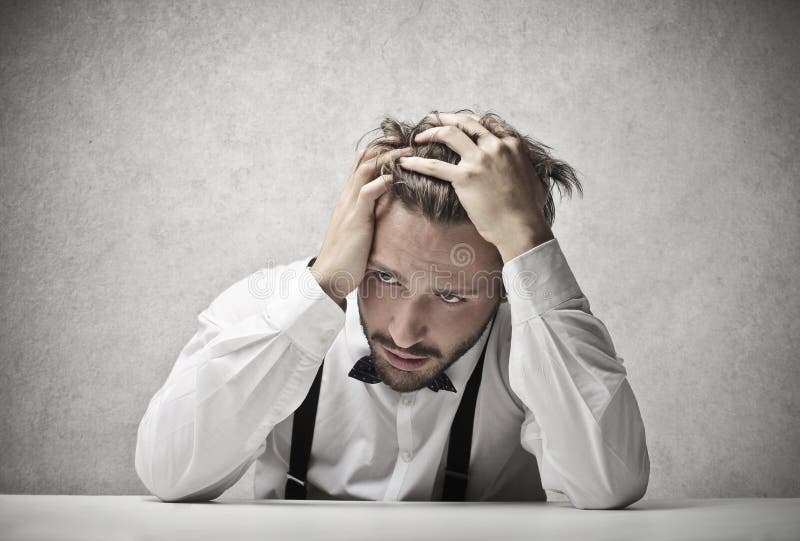 Desperate businessman stock photo. Image of desperate - 55246132