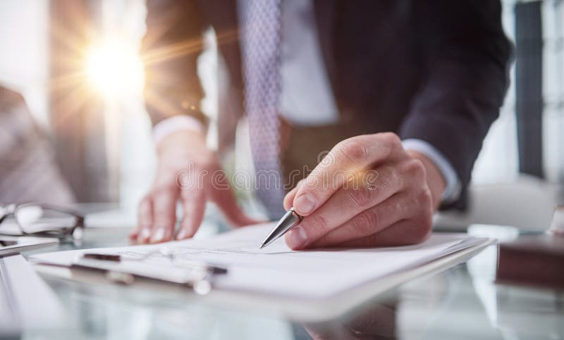 Hand Makes Notes on a Paper Notebook, Close-up Stock Image - Image of ...