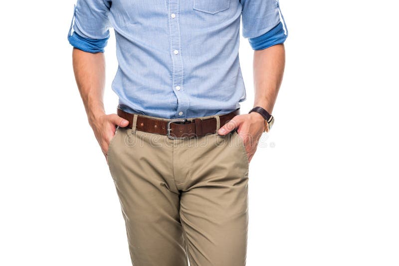 Man with hands in pockets stock image. Image of male - 101461175