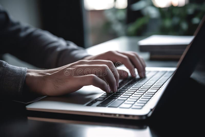 Closeup Student Typing Laptop Stock Illustrations – 45 Closeup Student ...