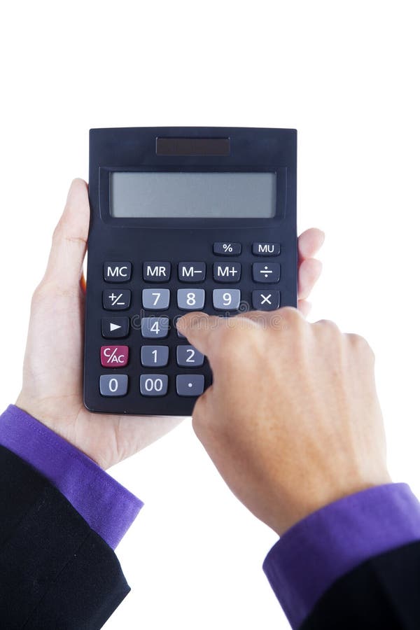 Man hands using calculator stock photo. Image of calculate - 36873196