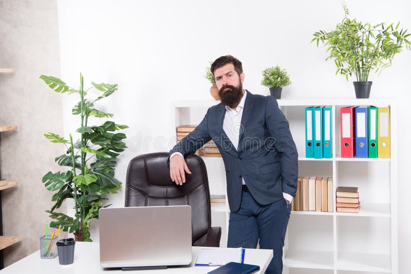 Man Handsome Office Manager Returning To Workplace after Quarantine ...