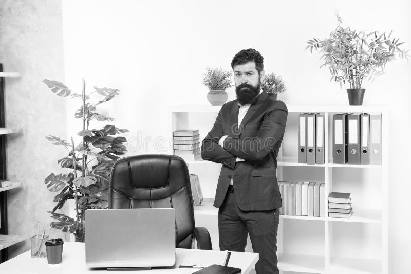 Man Handsome Office Worker Formal Style Clothes Returning To Workplace ...