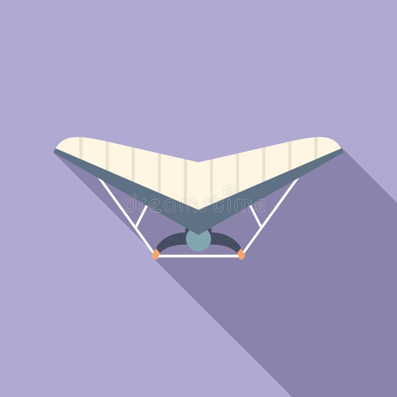 Man Hang Glider Icon Flat Vector. Para Air Stock Illustration ...