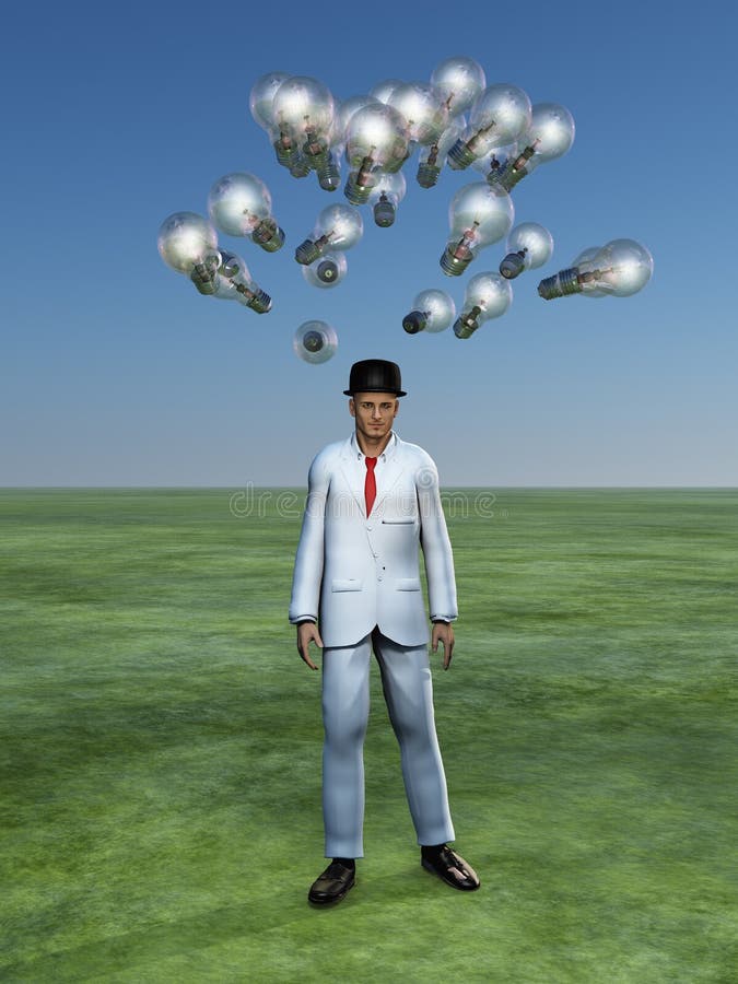 Brain storm stock illustration. Illustration of abstract - 32821381