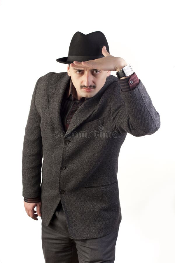 Man with hat stock image. Image of professional, hands - 12332519